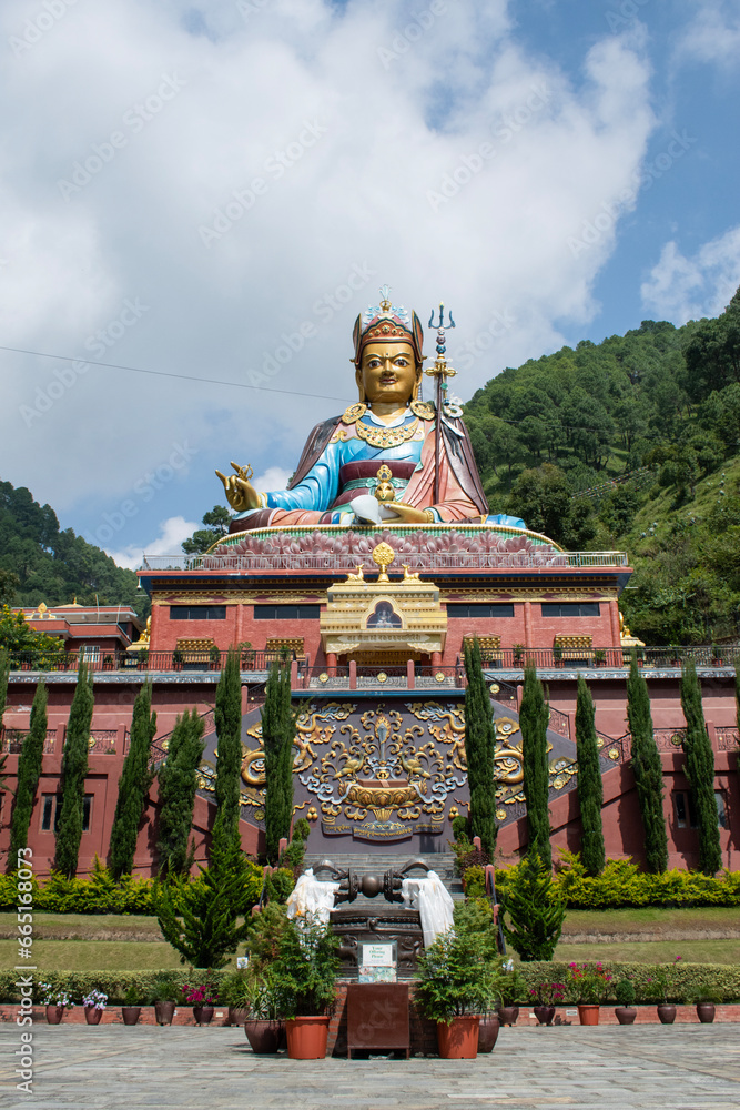 Dakshinkali, Nepal: the 40 metres high statue of Guru Rinpoche ...