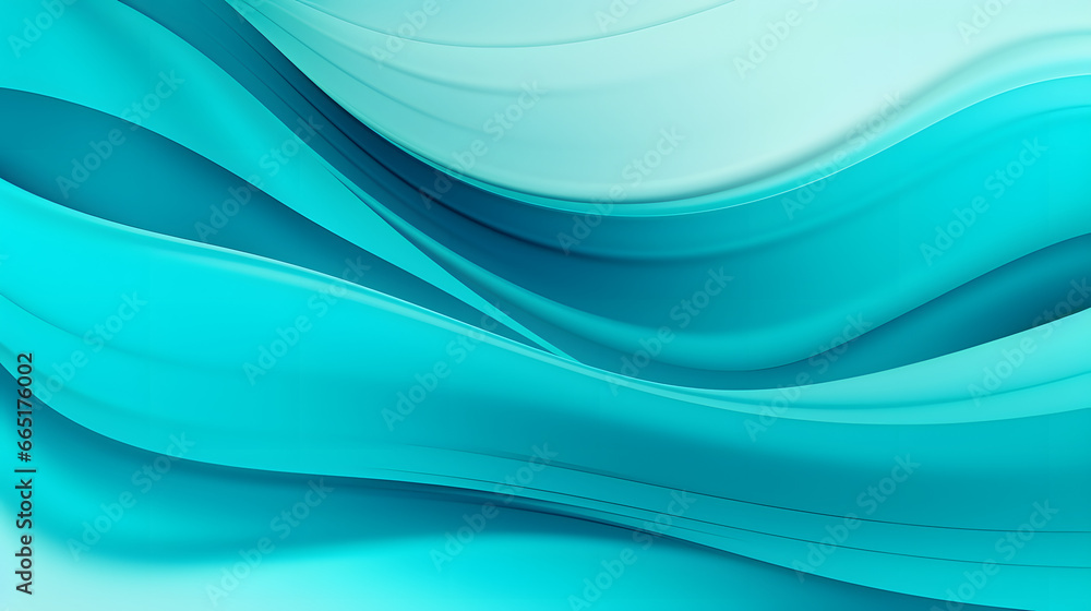 ภาพประกอบสต็อก abstract wave background in the color Teal, desktop ...