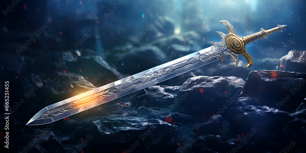 The Legend of Excalibur: King Arthur's Mighty Sword in the Stone ...