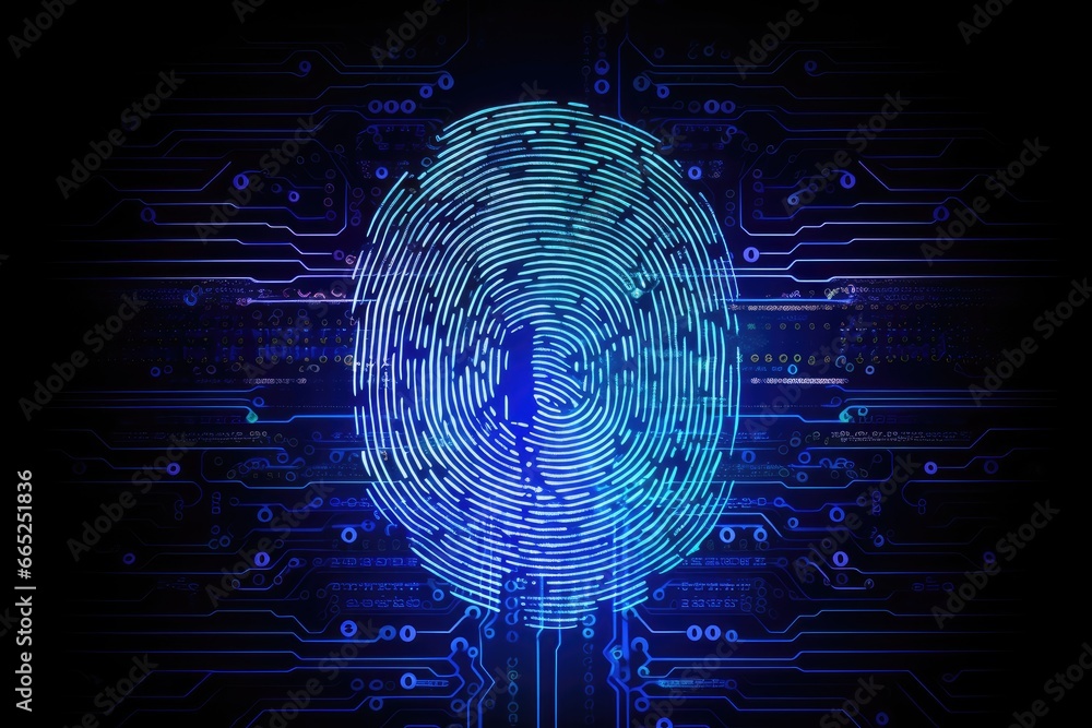 Biometric identification fingerprint scanning . The system of ...