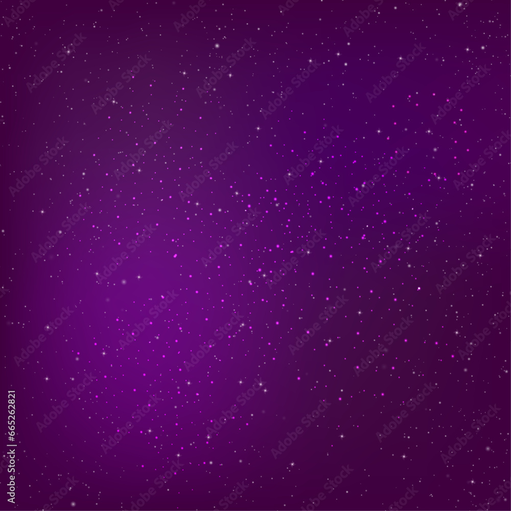 Vector starry night sky background purple gradient Stock Vector | Adobe ...