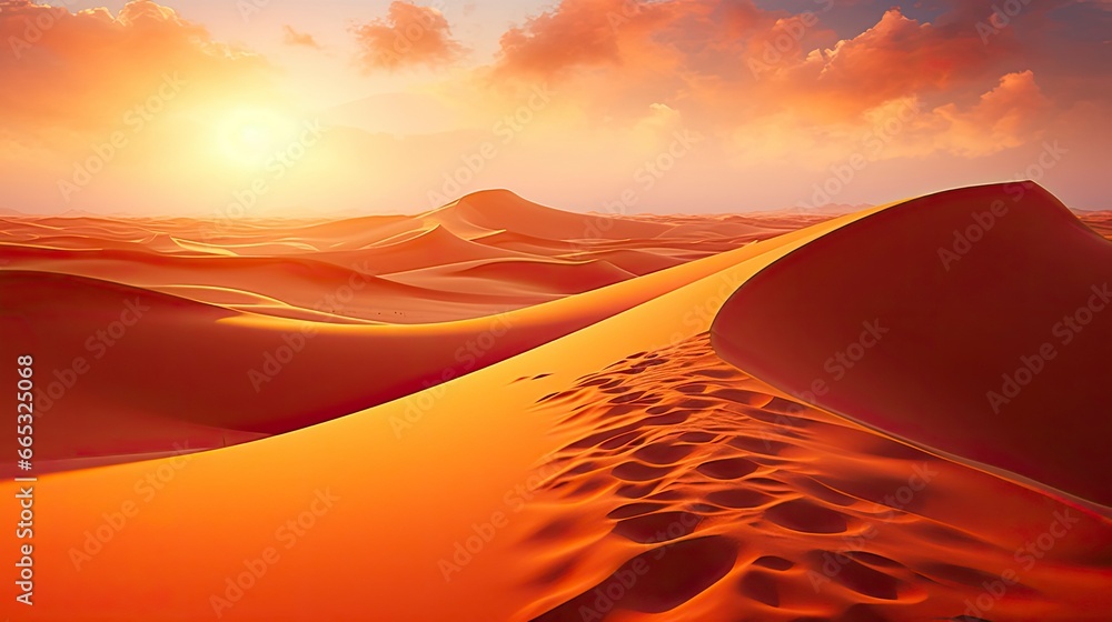 Desert with magical sands and dunes as inspiration for exotic ...