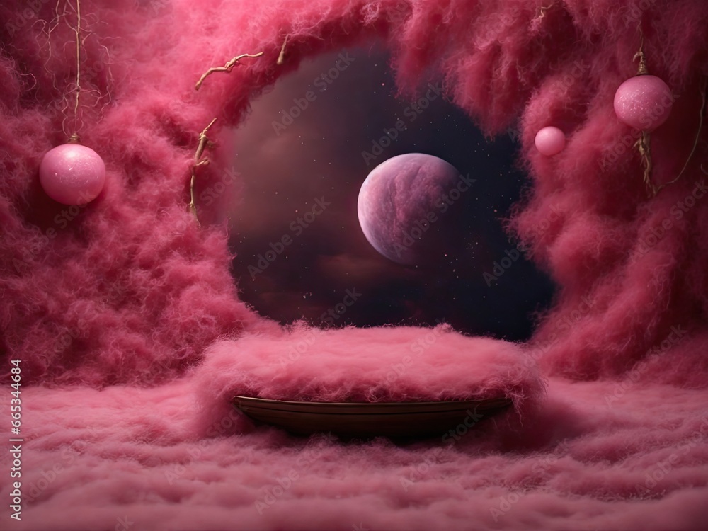 Moon Newborn Digital Backdrop, NEWBORN DIGITAL BACKDROP, for Baby Girl ...