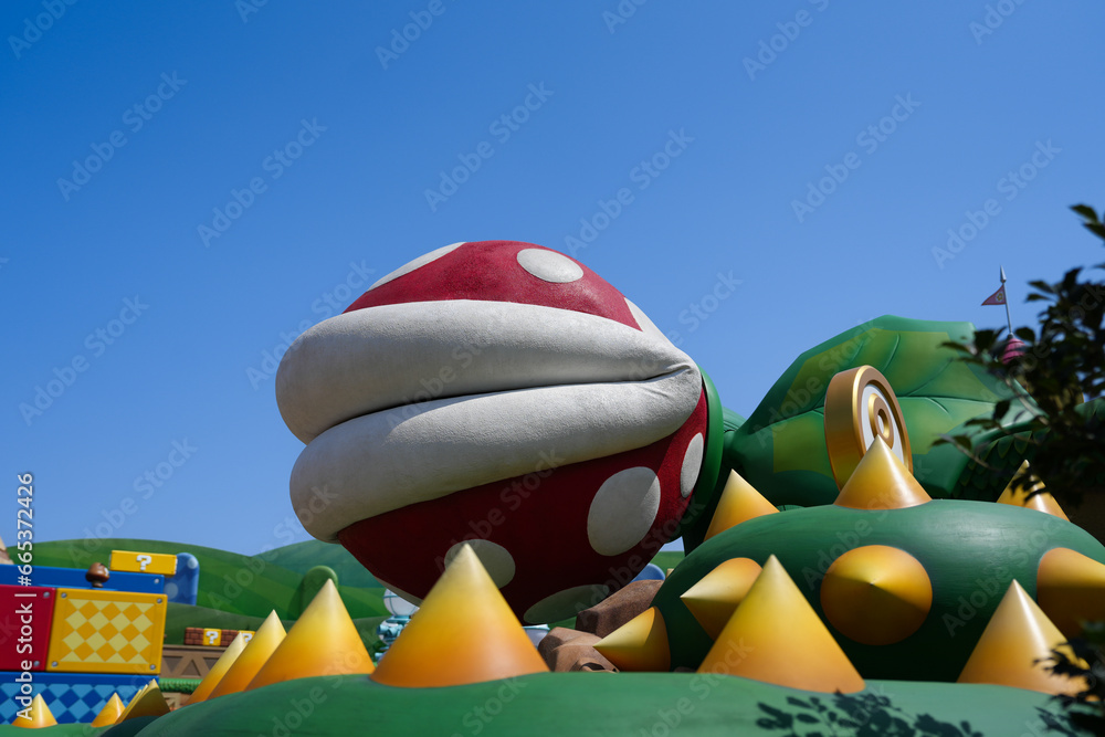 Japan - April 03, 2023: The Piranha Plant known as Pakkun Flower ...
