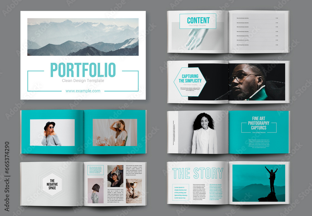 Portfolio Design Layout Stock Template | Adobe Stock