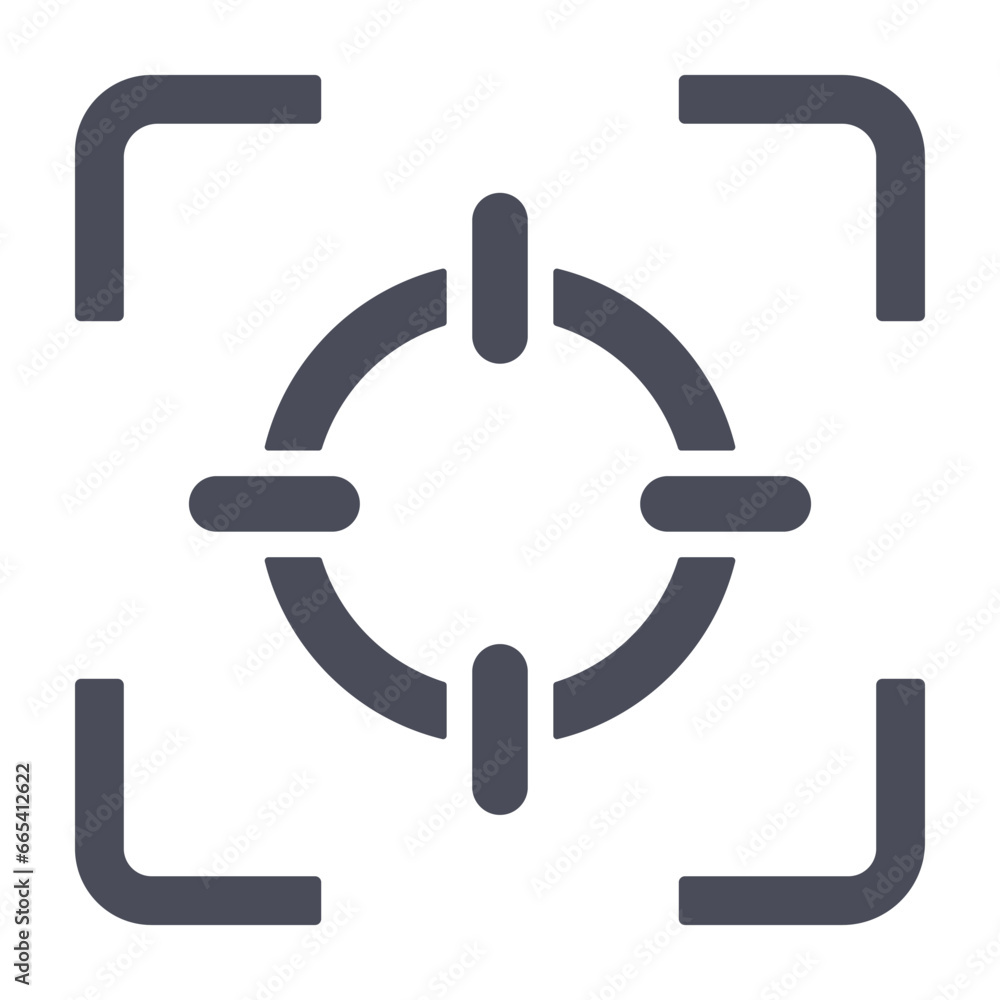 capture icon, center focus symbol . scan qr code icon, auto focus icon ...