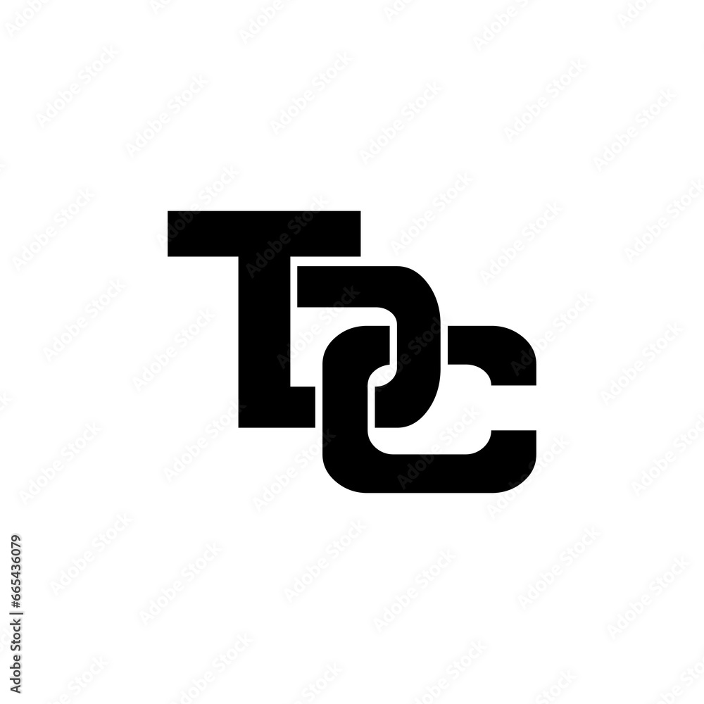 TDC LOGO DESIGN Stock Illustration | Adobe Stock