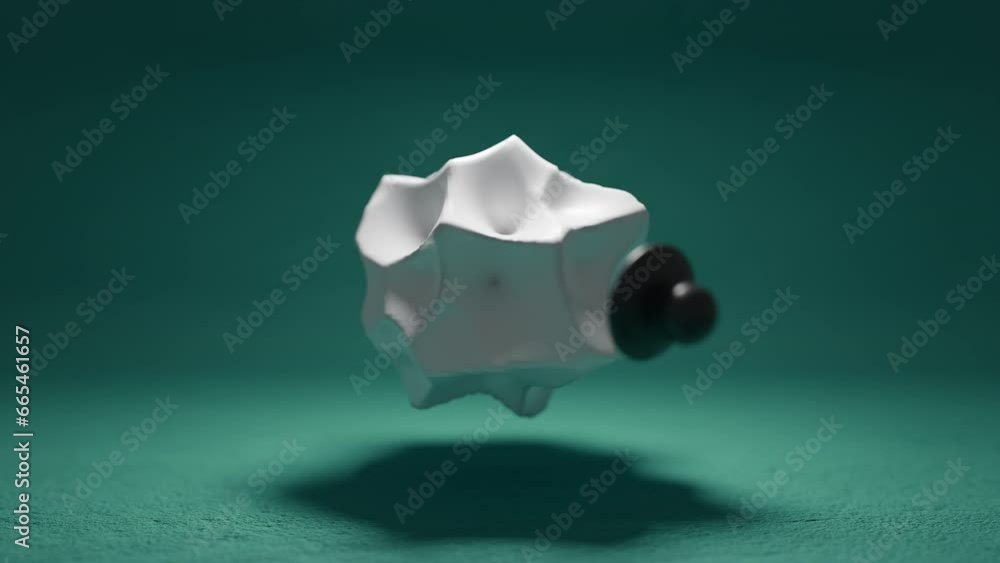 Cgi Object Morphing Floating. Digital Metamorphosis: CGI Object ...