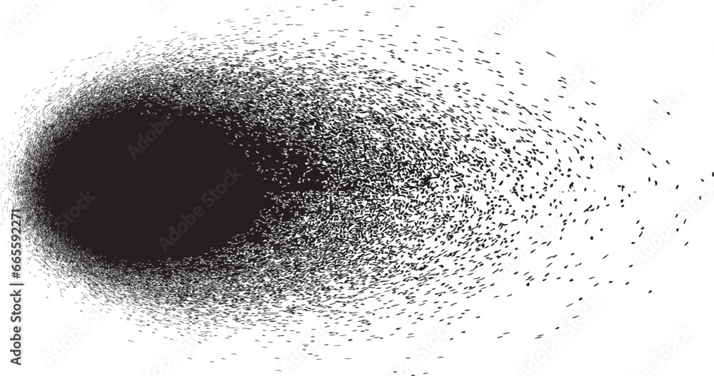 Distressed gradient shape . Shade of sphere . Noise destroyed circle ...