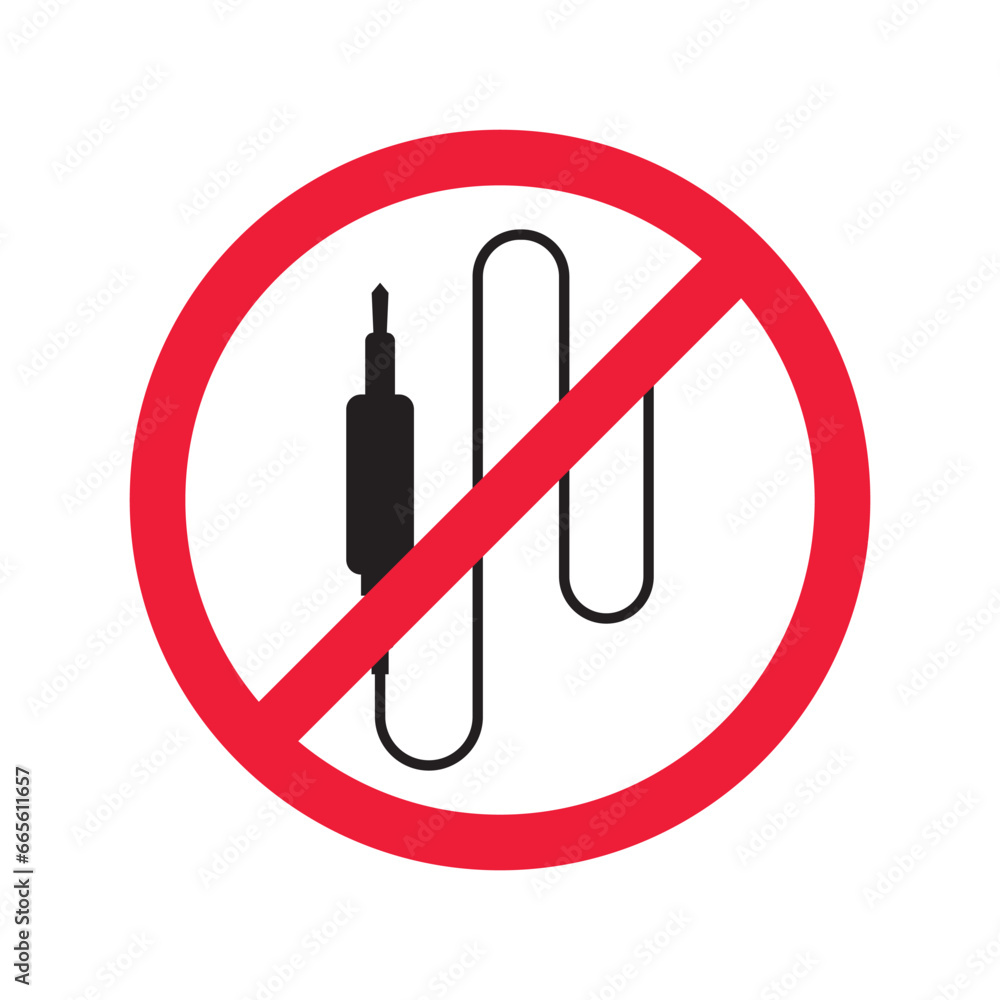 Forbidden Prohibited Warning, caution, attention, restriction label ...