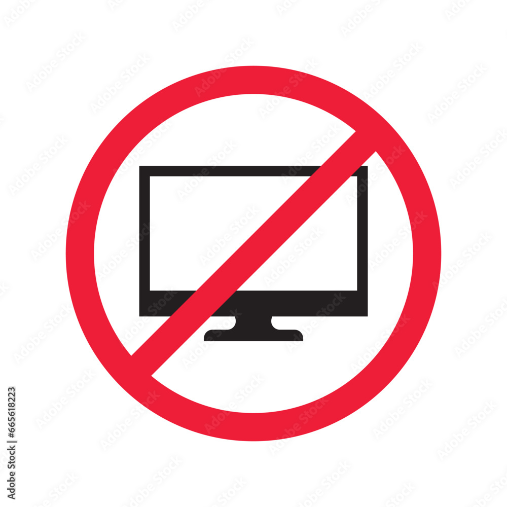 Forbidden Prohibited Warning, caution, attention, restriction label ...