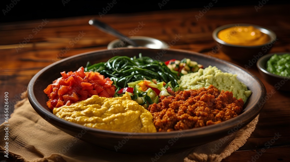 essence of Africa ethiopian traditional cuisine, mouth-watering food ...