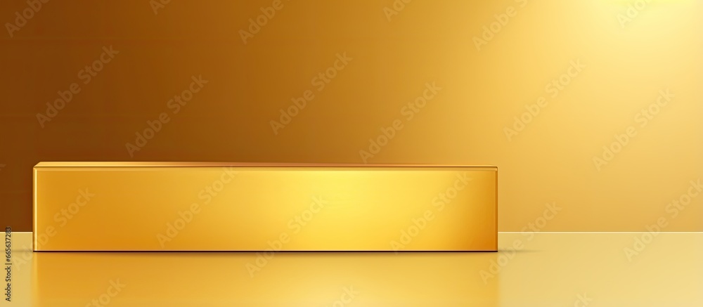 Gold bar with simple colorful background, copy text space for ads and ...