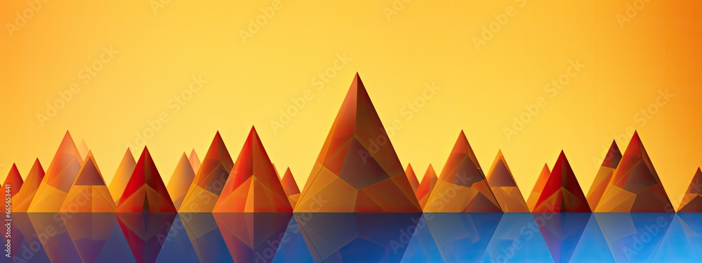 Egyptian pyramid shapes, triangle texture, patterns. Minimalist drawing ...