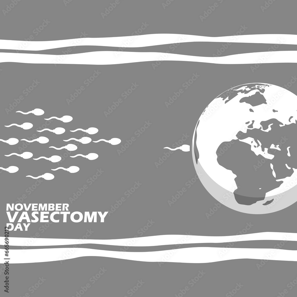 Illustration of sperms heading towards earth, with bold text in frame ...