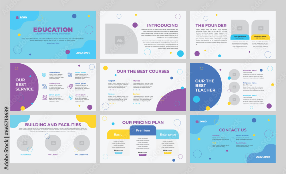 education powerpoint presentation slide design education pitch deck ...