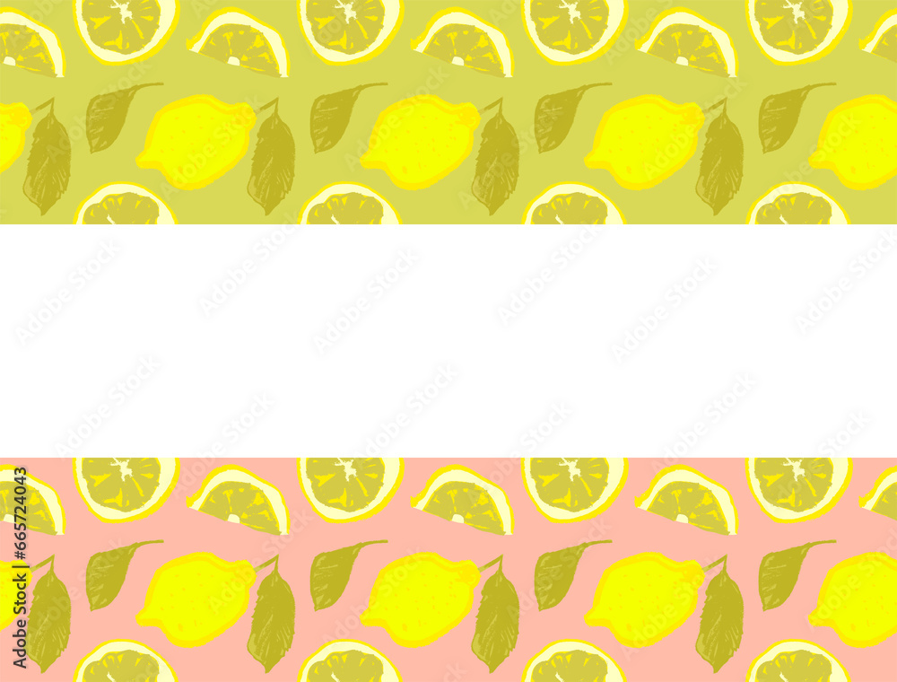 Lemon seamless pattern for Citrus fruit wallpaper on transparent ...
