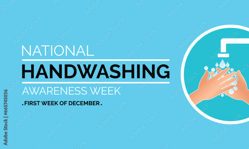Vector illustration design concept of National Hand washing Awareness ...