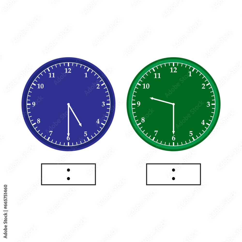 Telling time worksheet.number clock and roman letter clock. what is the ...