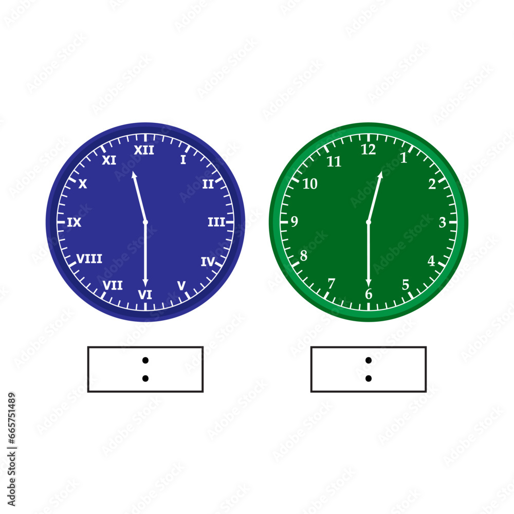 Telling time worksheet.number clock and roman letter clock. what is the ...