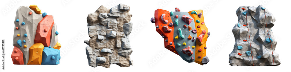 Rock Climbing Wall clipart collection, vector, icons isolated on ...