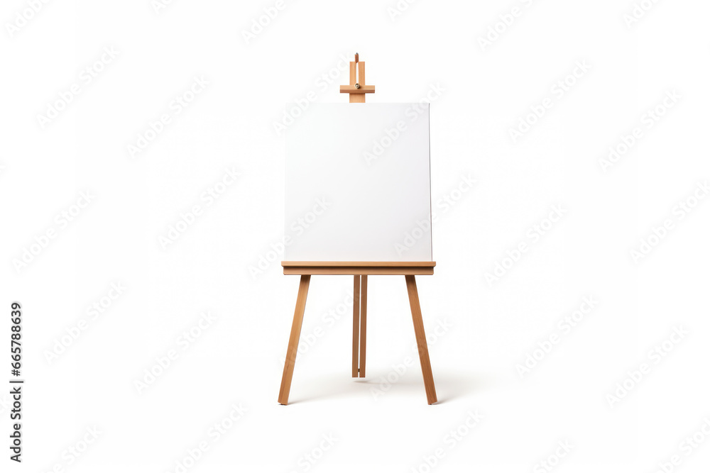easel in an art studio, awaiting the creation of a masterpiece, with a ...
