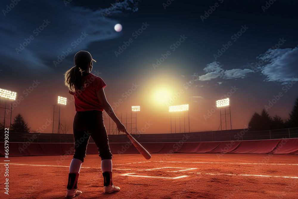 Softball Baseball. team sport with a ball, Fast pitch, Slow pitch, An ...