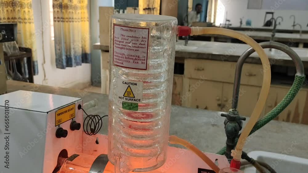 Working of a water distillation apparatus, Water distillation plant ...