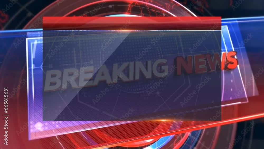 Plain BREAKING NEWS Screen Graphical Plate For Text with 4K Quality ...