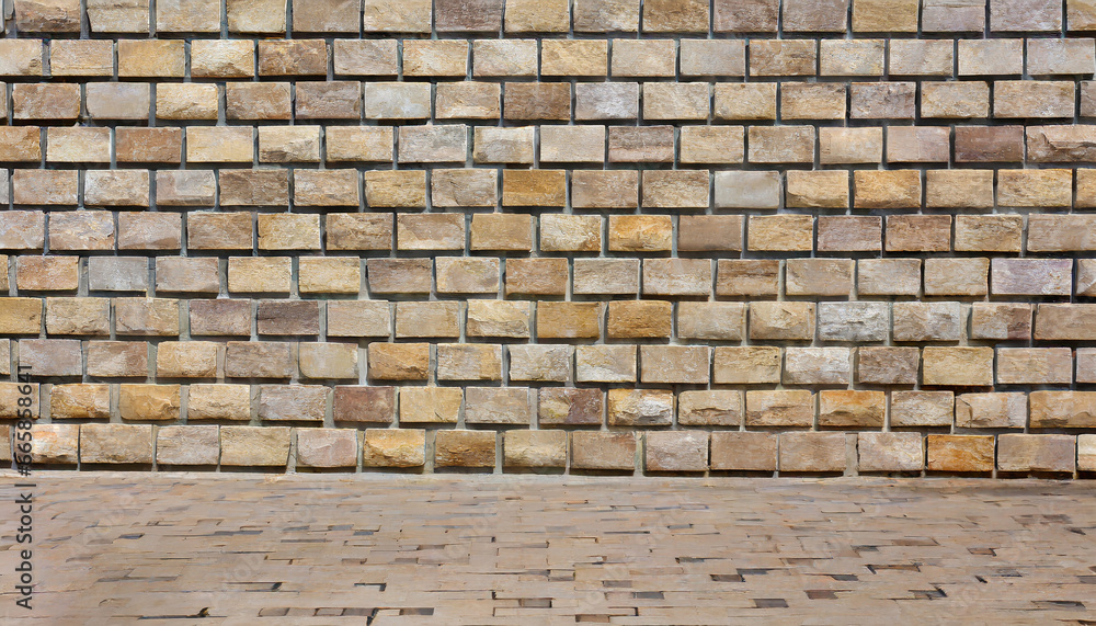 stone wall texture natural beige brown brick wall background exterior ...
