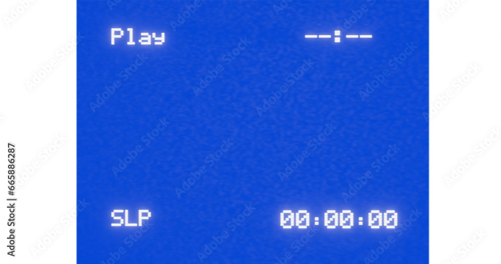 VHS video player screen for vintage effect for crt tv Stock ...
