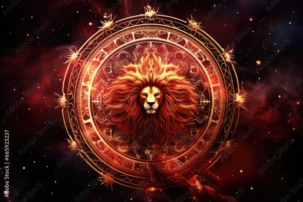 Zodiac Leo Symbol Leo the lion star sign The constellation of Leo is a ...