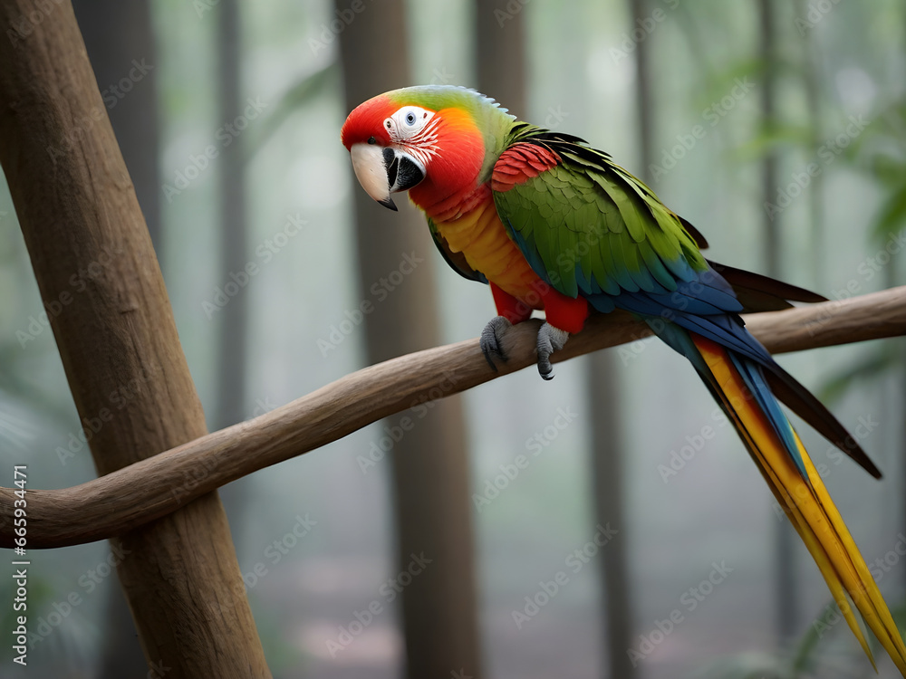 Parrots, also known as psittacines, are birds with a strong curved beak ...