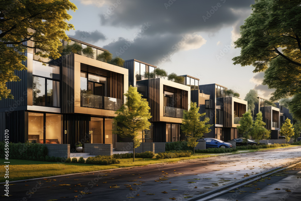 Stylish townhouses, contemporary homes set in the heart of the city ...