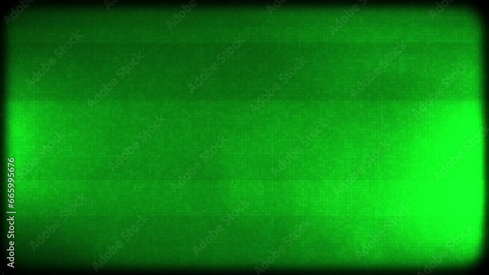 Retro TV effect. Green screen, VHS and kinescope. The problems of video ...