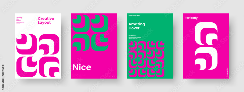 Modern Poster Design. Isolated Background Layout. Creative Flyer ...