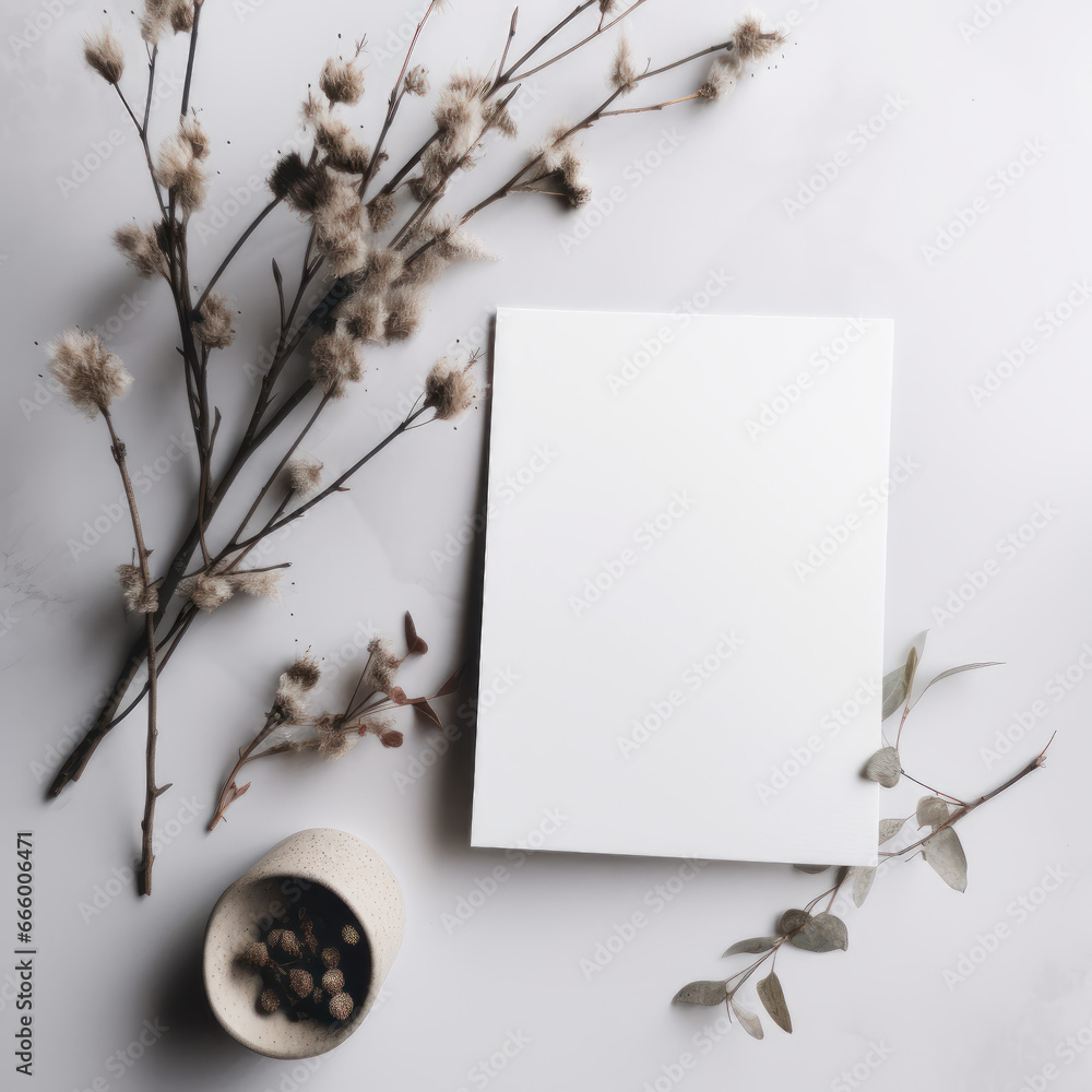 Blank card mockup on table - A modern and versatile template for ...