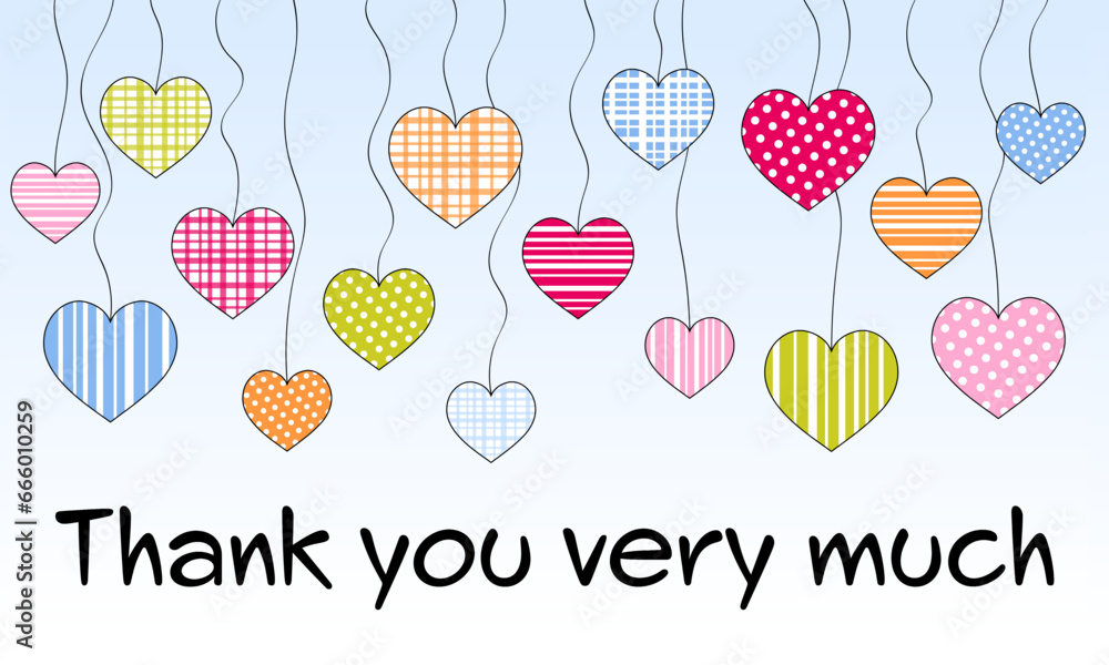 Thank you very much - Schriftzug in englischer Sprache - Vielen Dank ...