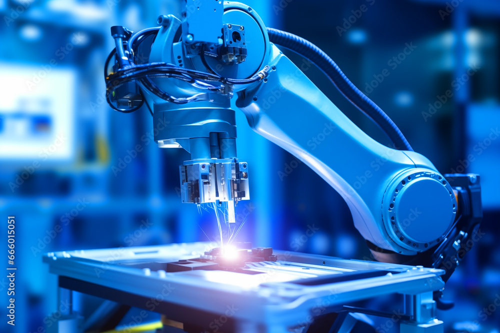Industrial technology concept. Factory automation. Smart factory ...