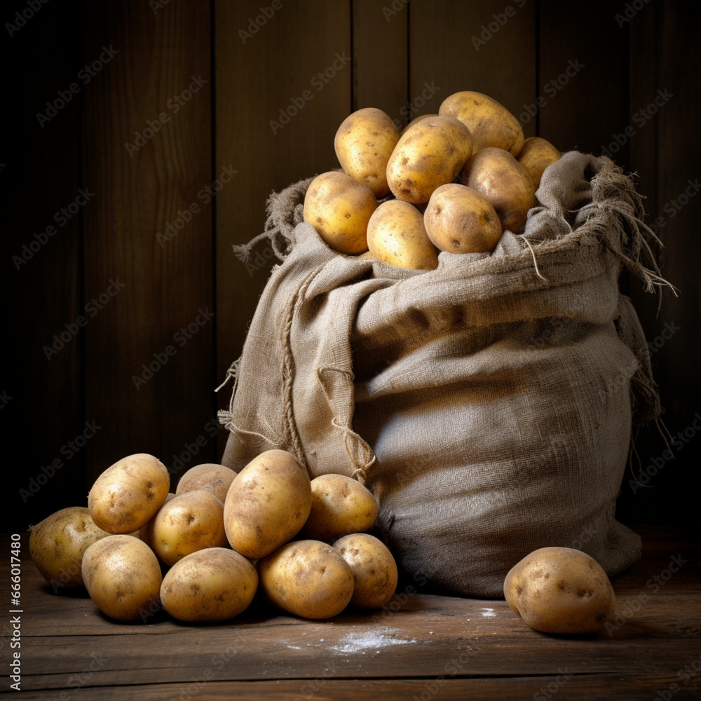 The potato sika in the sack is a traditional and savory Japanese dish ...