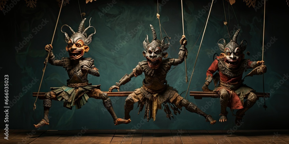 Role of the Dhalang in Wayang Kulit Stock Illustration | Adobe Stock