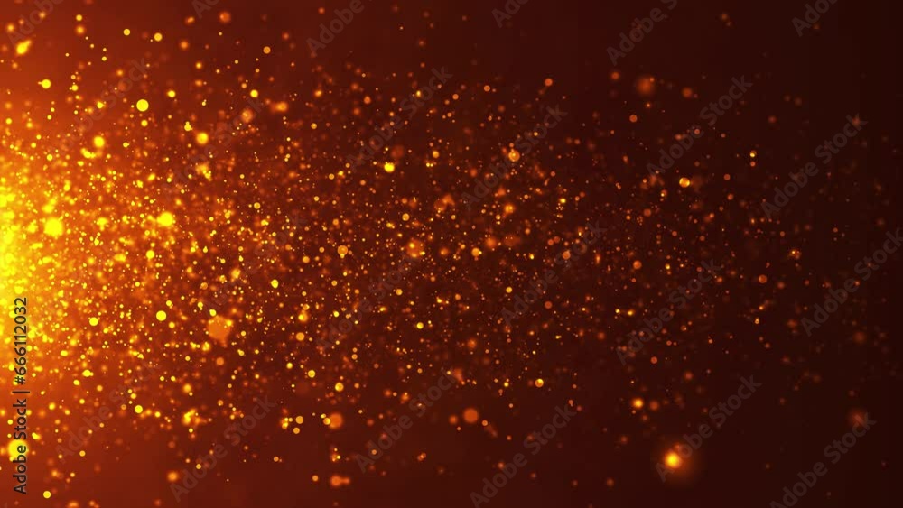 Dynamic wave of glowing particles. Digital technology background ...