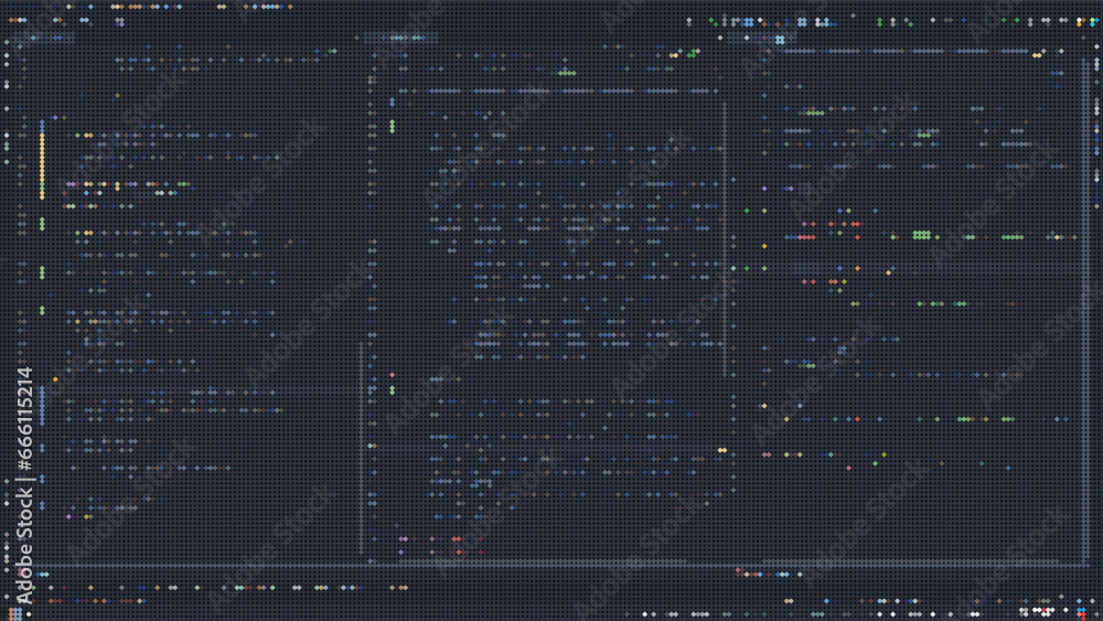 Programming console with dark background. Coding vector Illustration Stock Vector | Adobe Stock