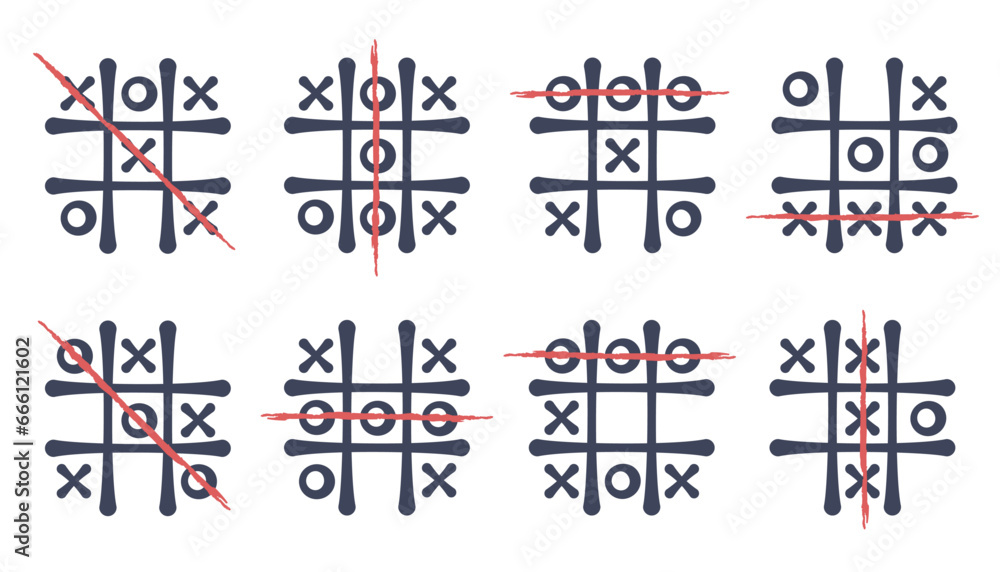 Set of Hand drawn outline templates famous exciting game on white ...