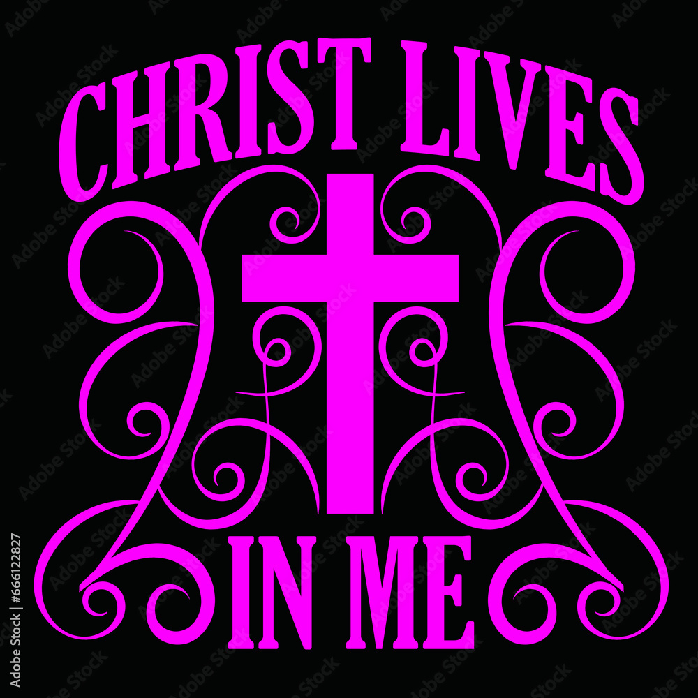 religion Bible verse vector CHRIST LIVES. Created using Generative AI ...