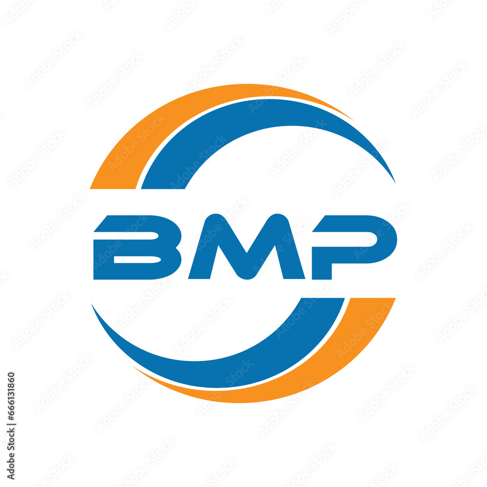BMP letter logo design on a white background or Monogram logo design ...