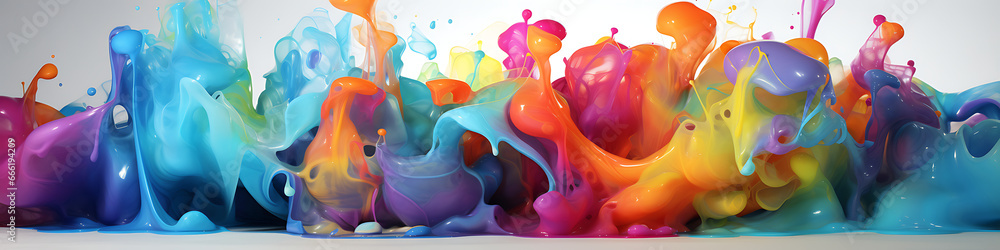 3D Abstract art, liquid colour mix, abstract art background wallpaper ...