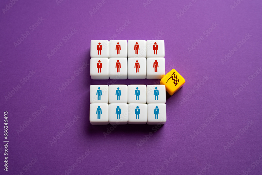 Arrange a team competition. Rivalry to improve work efficiency ...