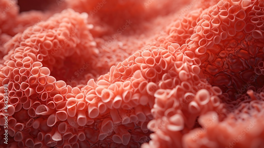 "Coral Porosity Detail: A detailed image highlighting the fine, porous ...