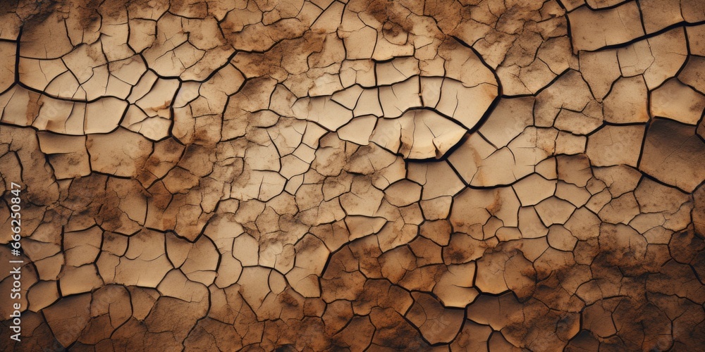 Dry Earth Texture Detail: A close-up photograph revealing the rugged ...